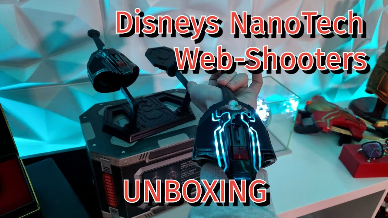 Unboxing the real NanoTech Web-Shooters from the DisneyStore - YouTube