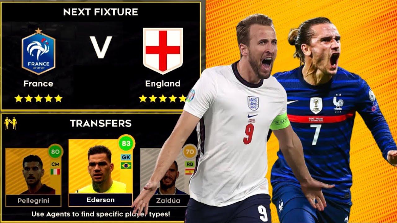DLS 22 - France 1 Vs 0 England | Dream League Soccer 2022 Gameplay || # ...