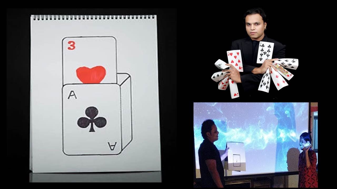RISING CARD FROM DRAWING PAD MAGIC ACT AUDIENCE REACTION - MAGICIAN ...