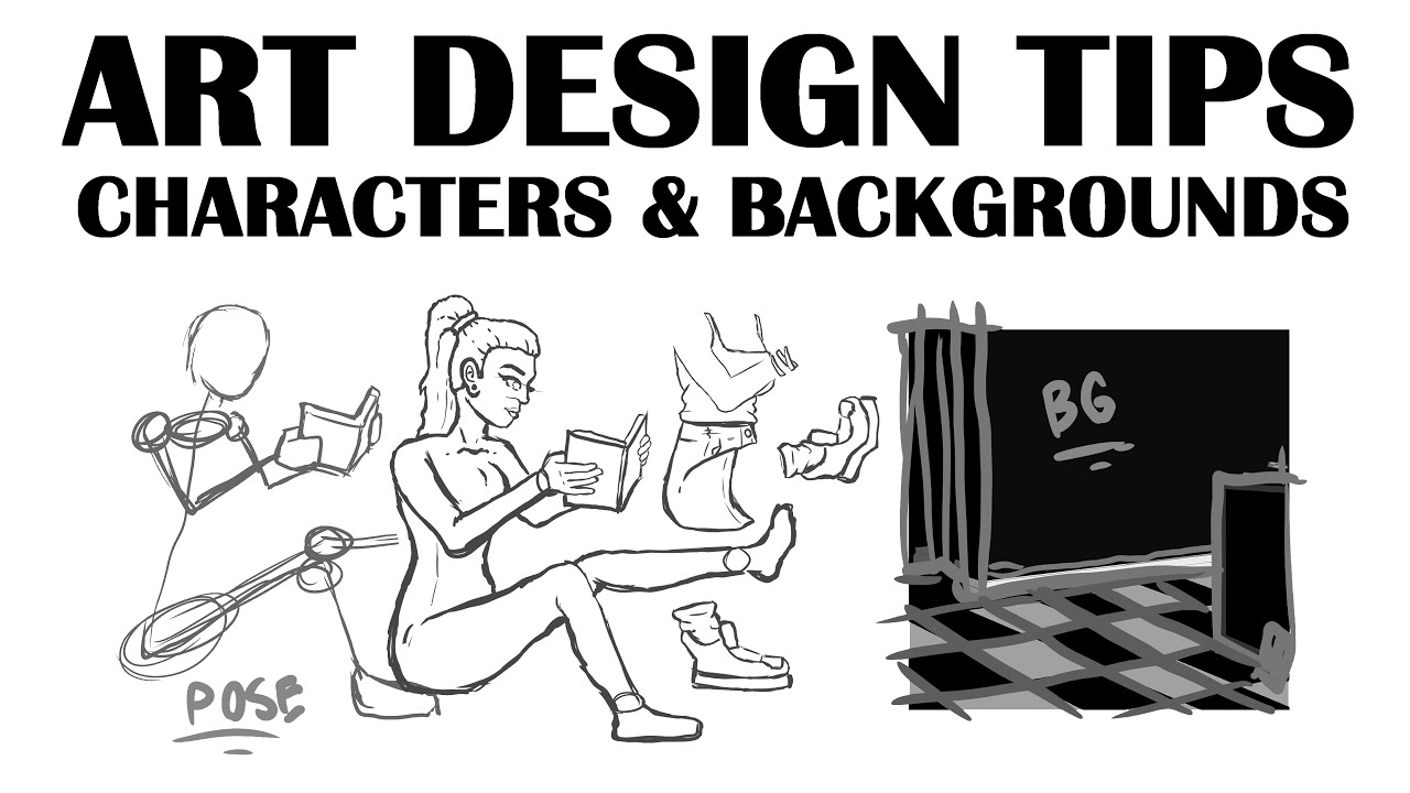 Art Design Tips | Characters & Backgrounds! - YouTube