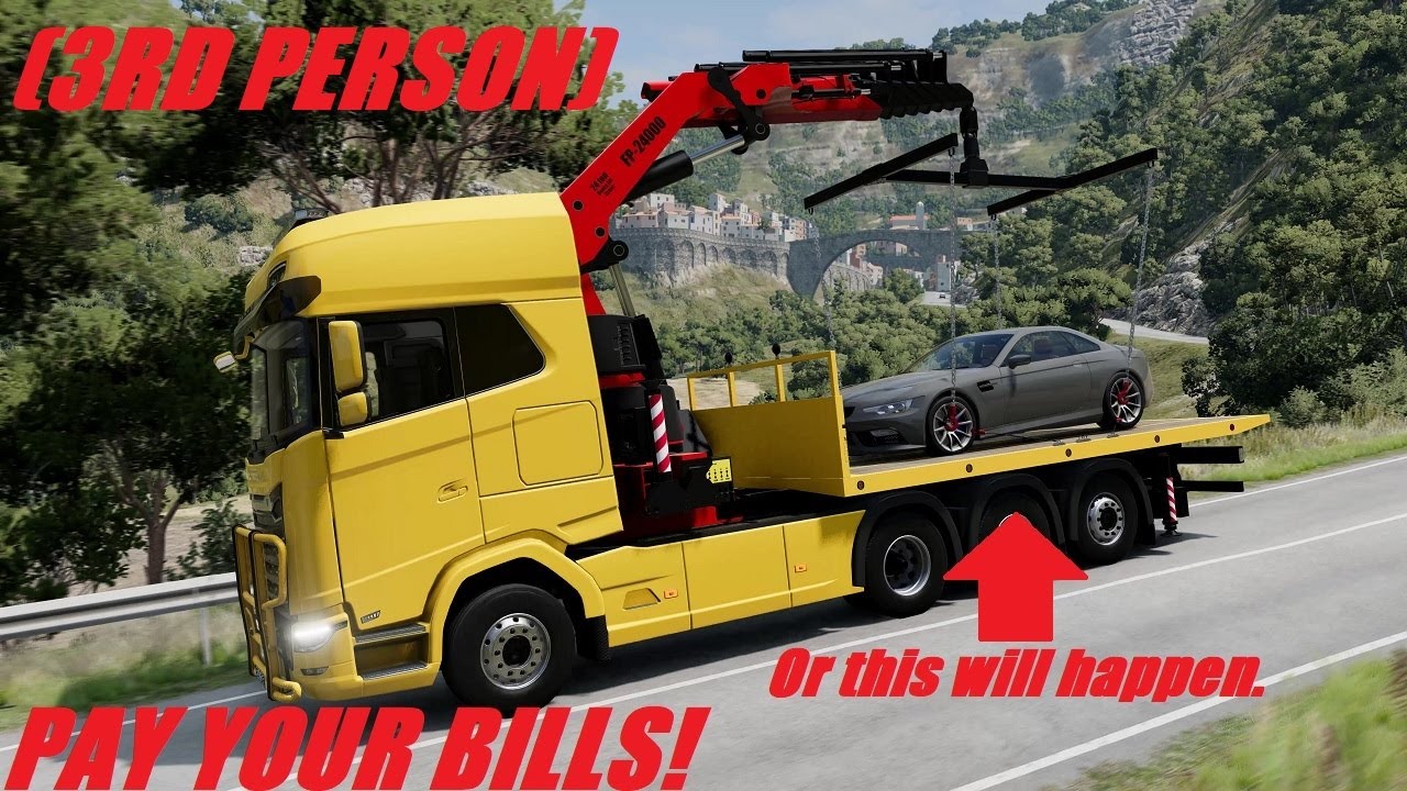 BeamNG.drive (Mod) Freeroam: Italy - European Style Repo I (3rd Person ...