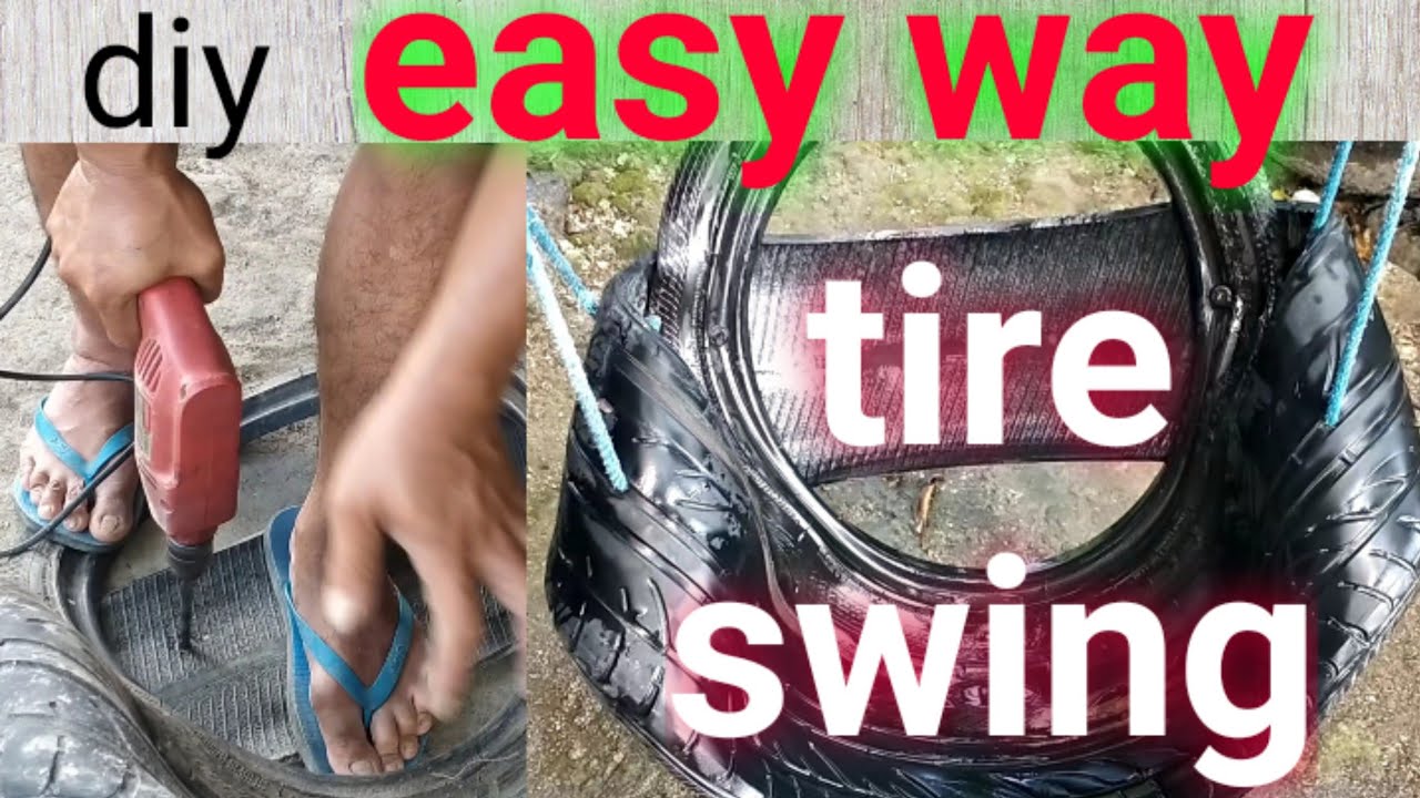how to make a tire swing - YouTube