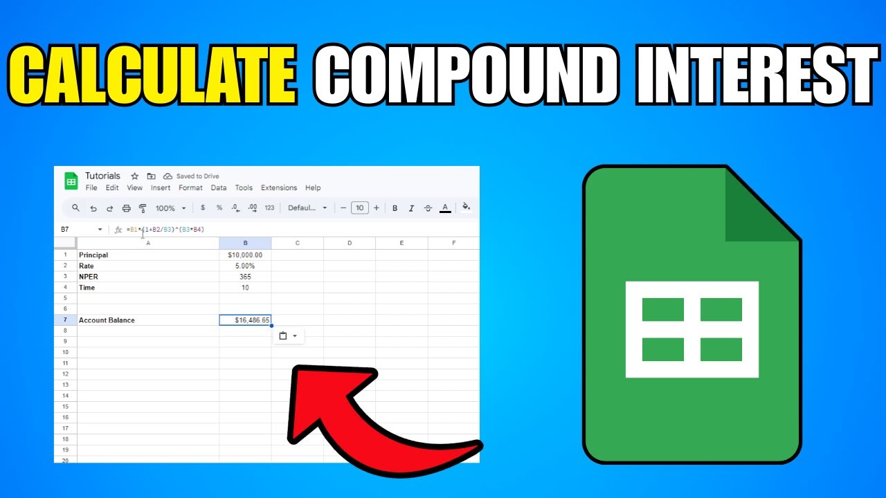 How To Calculate Compound Interest In Google Sheets (Step By Step Guide ...