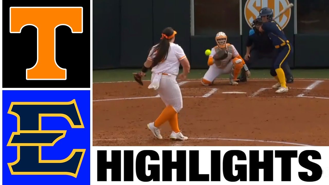 #3 Tennessee vs East Tennessee State Highlights | NCAA Softball ...