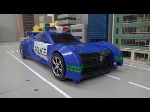 헬로카봇 경찰차 원터치 변신 장난감 Hello Carbot Police Car One Touch Transformation ...
