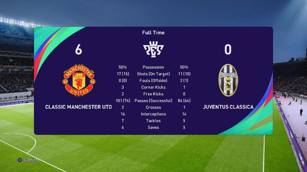Manchester united vs Juventus CLASSIC TEAMS - YouTube