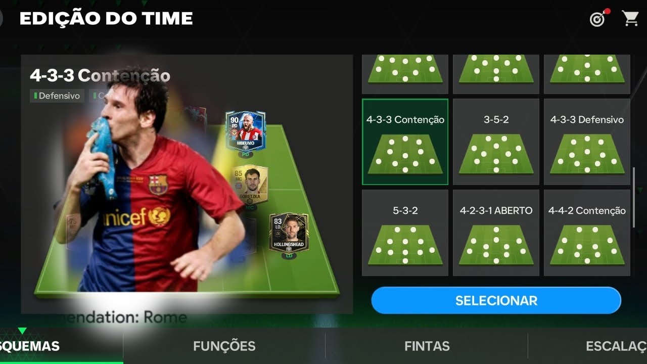 top 10 melhores formações do FC mobile - YouTube