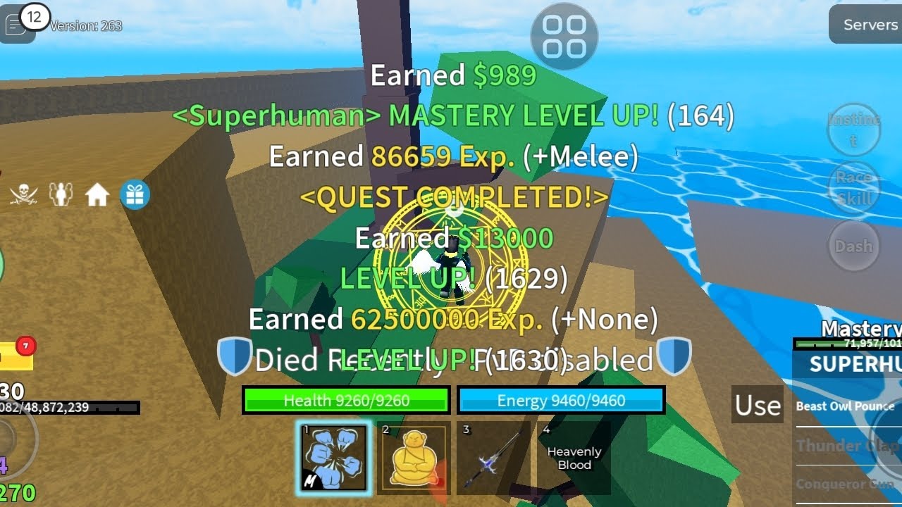 Blox fruit gameplay( SUPERHUMAN is actually really insane and good and ...