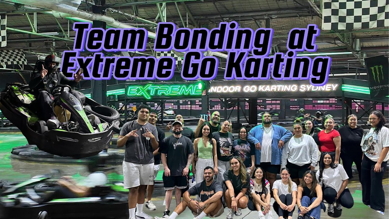 Team bonding at Extreme Indoor Go Karting Sydney - YouTube