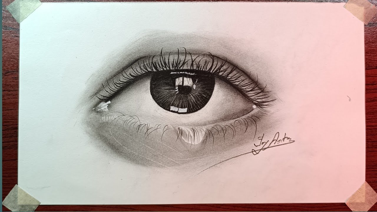 Realistic dray / eye drawing step by step - YouTube