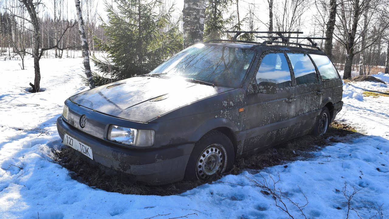 Starting Volkswagen Passat B3 After 10 Years + Test Drive - YouTube