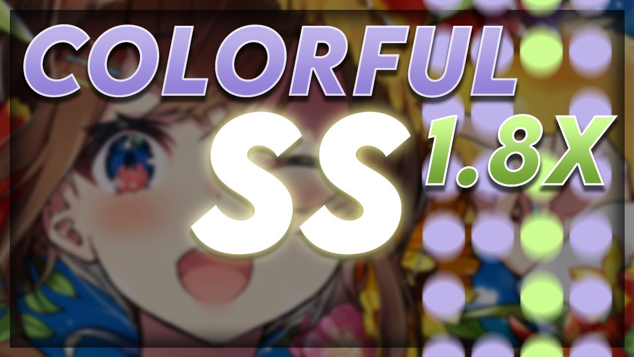 osu!mania - Colorful 1.8x 100% - YouTube