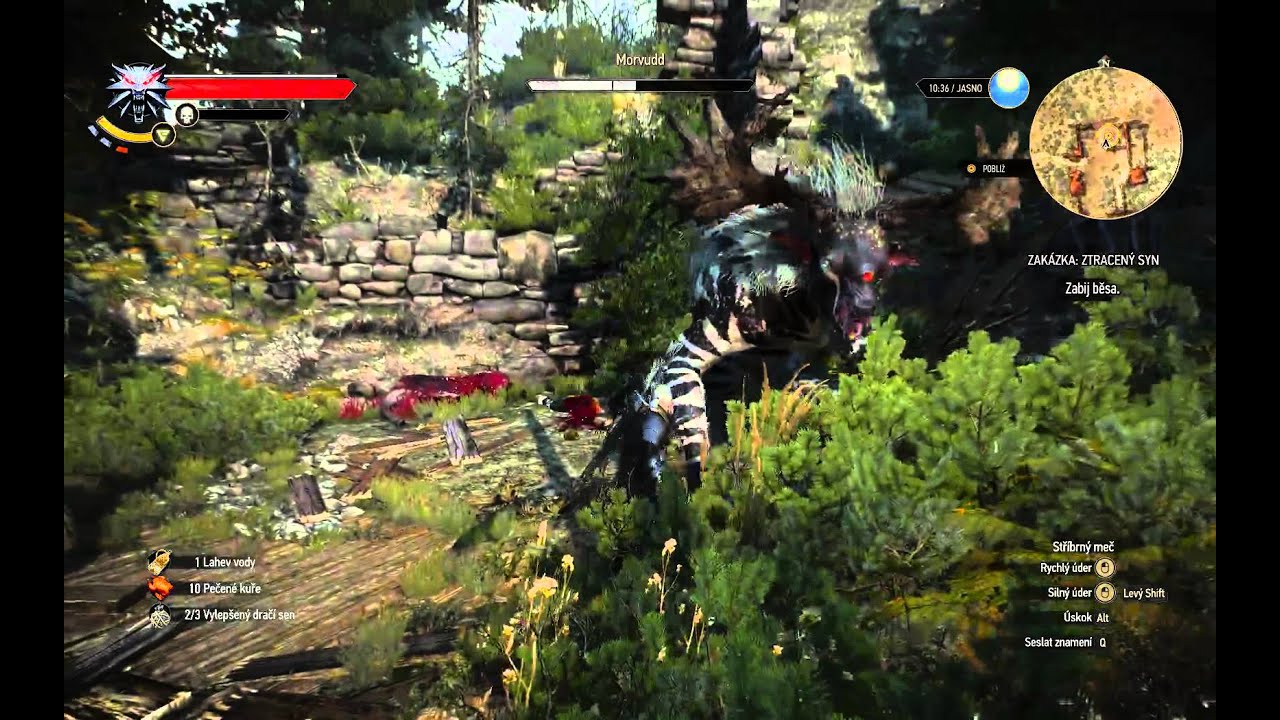 The witcher wild hunt Boss fight:Morvudd - YouTube