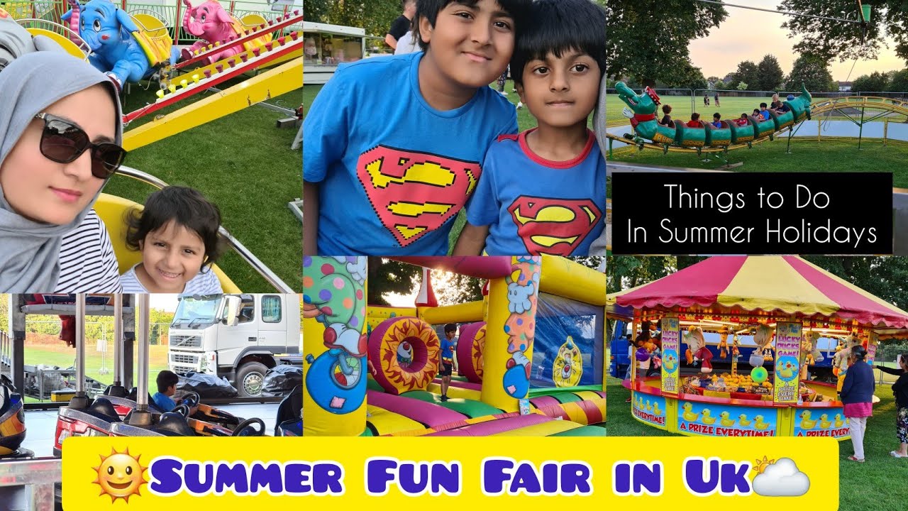 Summer Fun Fair in Uk 🇬🇧 ||Things to do during Summer Holidays|| Summer ...