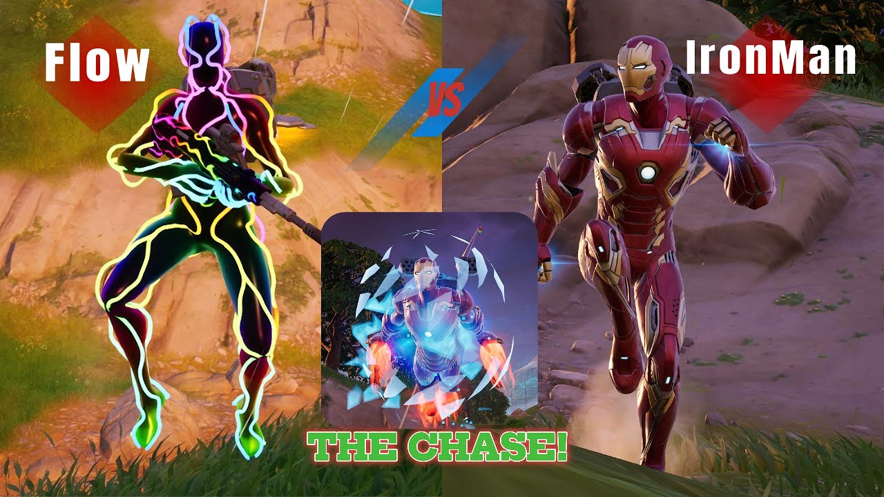 The Greatest Chase! Flow vs Ironman - YouTube