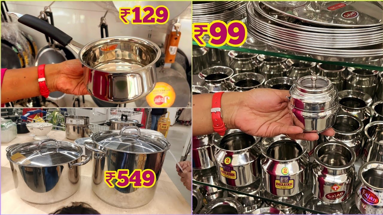 Dmart latest steel collection, kitchen storage containers & organisers ...