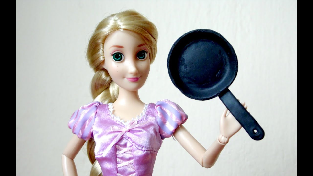How to Make a Doll Frying Pan | Tangled - YouTube