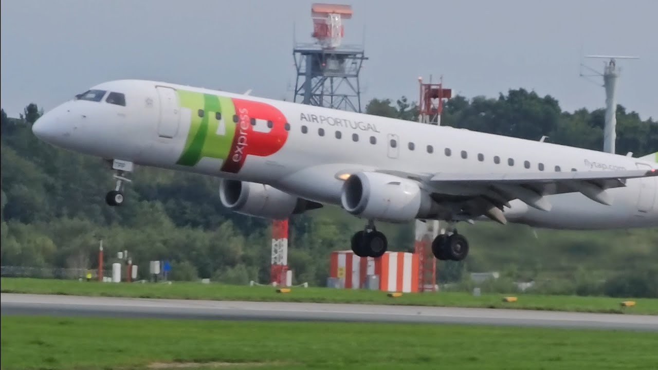 Super smooth landing of TAP Express, Portugalia Airlines Lisbon to ...