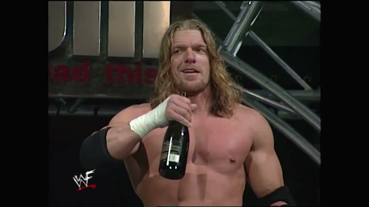 Triple H continues to celebrate the WWF Championship. D-Generation X vs ...