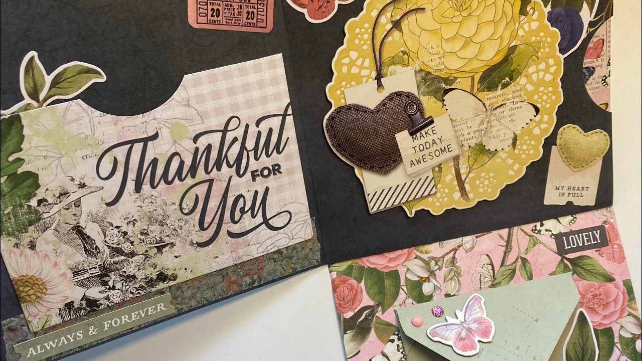 Craft With Me Tutorial! Perfect for single sided papers. - YouTube