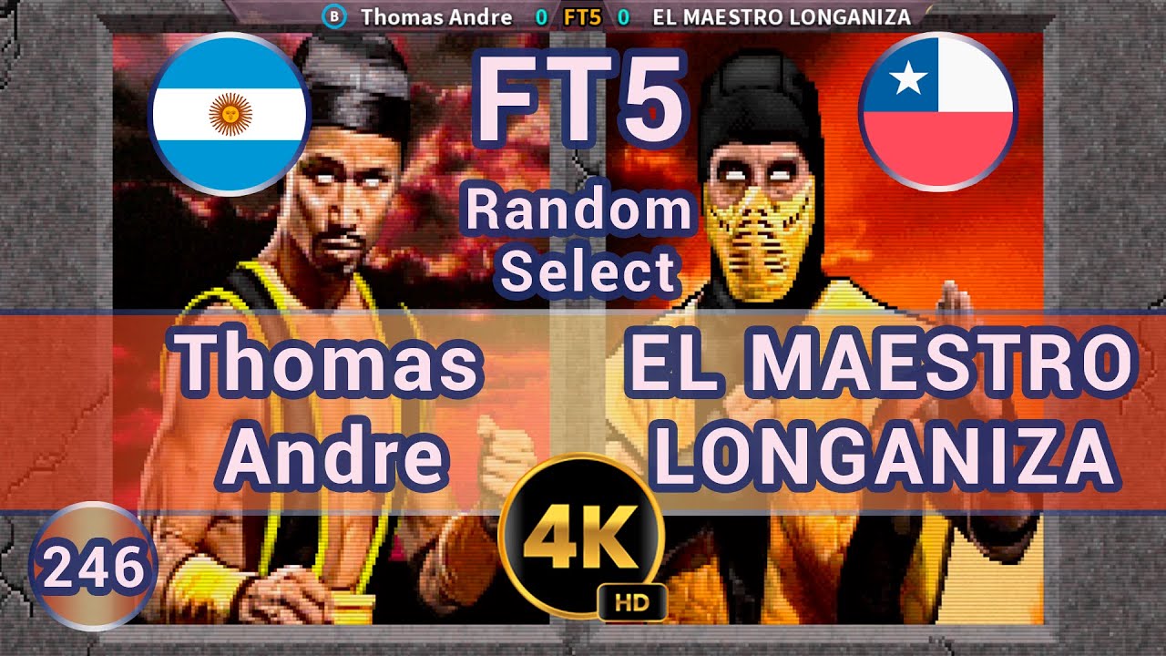 MK2 - 🇦🇷 Thomas Andre vs EL MAESTRO LONGANIZA 🇨🇱 FT5 /4K 60 FPS #mk2 # ...
