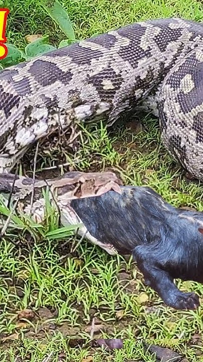 देखिए अजगर सांप ने किस जीव का किया शिकार। python snake eating... - YouTube