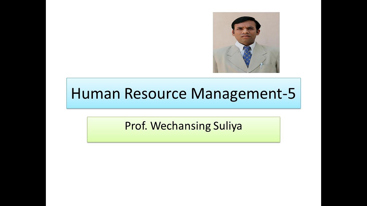 Human Resource Management -5-Maintenance of Human Resources - YouTube