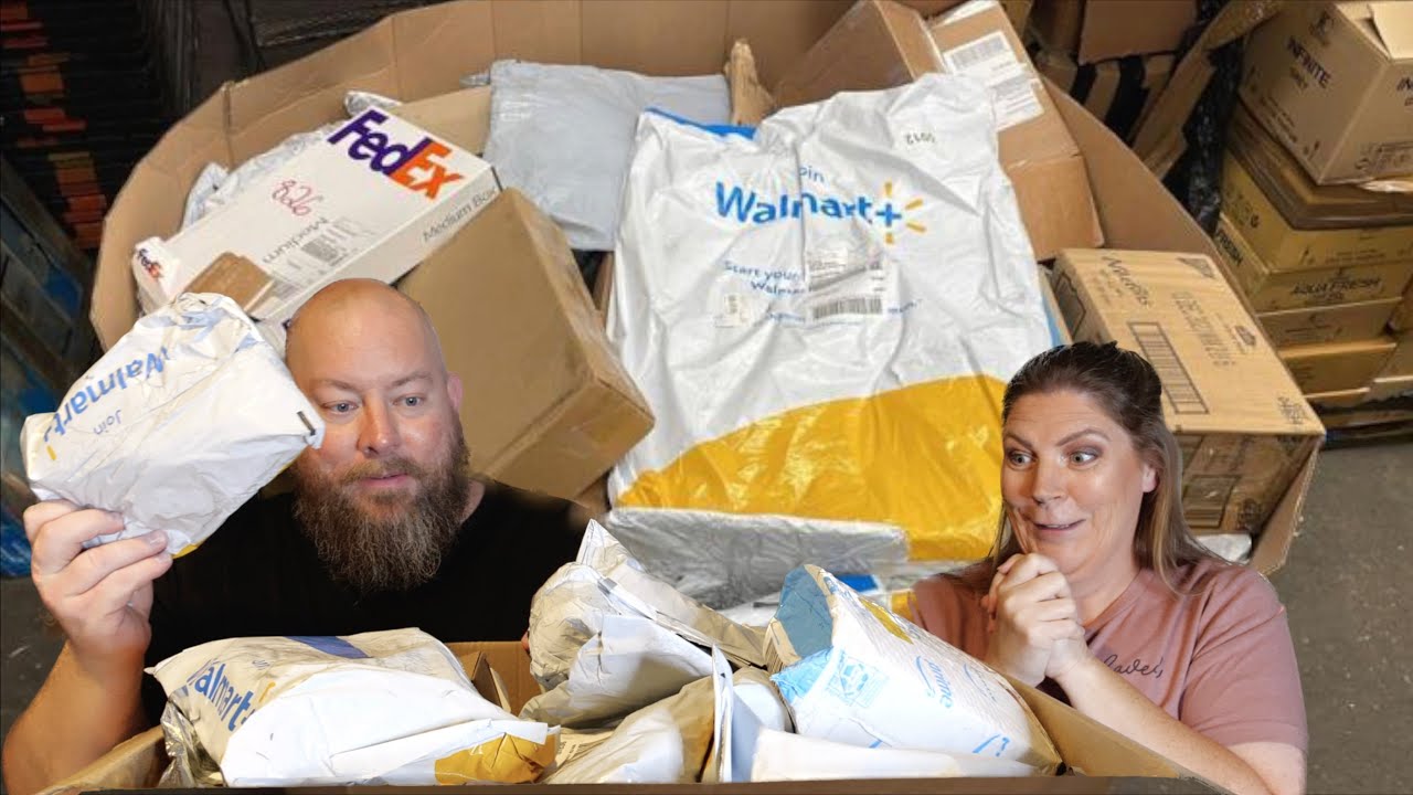 I Bought A GIANT Mystery Box of Walmart BLIND Package Returns - YouTube