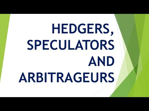 HEDGERS, SPECULATORS AND ARBITRAGEURS - YouTube