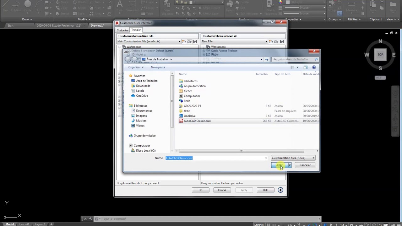 Habilitando o modo AutoCAD Classic - YouTube