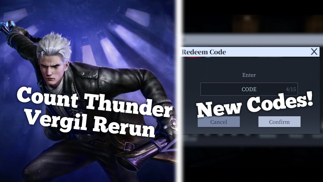 Finally Count Thunder Vergil Rerun!!!New Codes!!! | Devil May Cry: Peak of Combat - YouTube