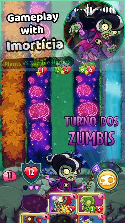 Gameplay com Imortícia | Plants vs Zombie Heroes. - YouTube
