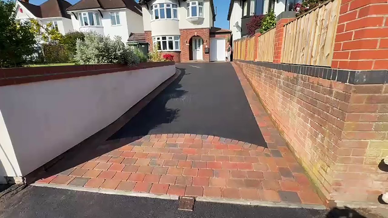 New Tarmac Driveway, Ombersley Road in Worcester by Landmark Driveways - YouTube