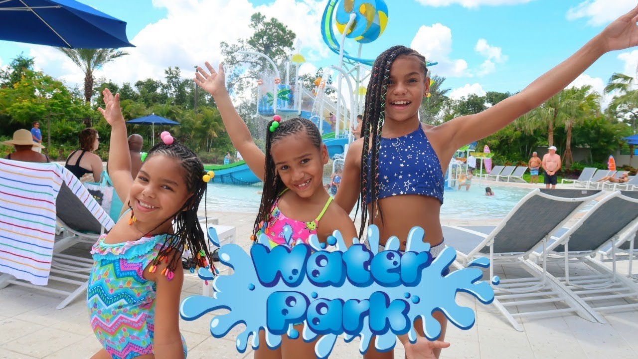FUN WATER PARK DAY !!!! - YouTube