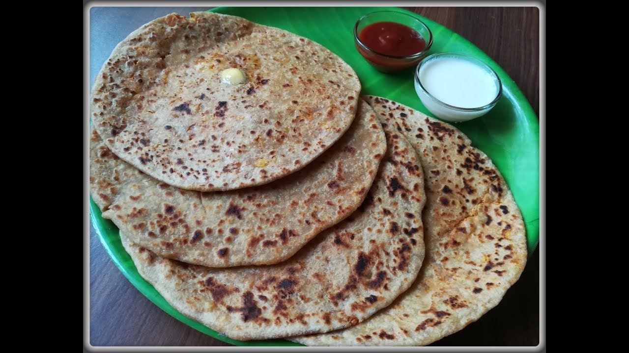 Chavishta Chhole Parathe | Chhole Parathe Recipe | Easy Breakfast ...