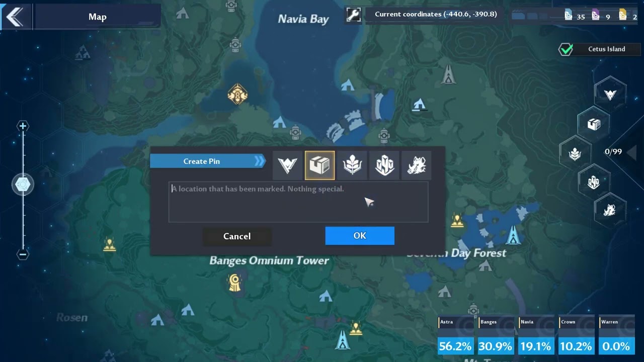 How to put "MARK MAP PIN" on Tower of Fantasy - YouTube