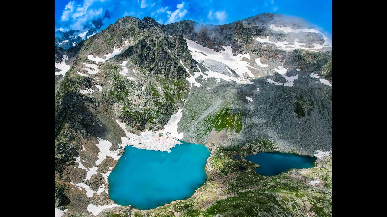 СОФИЙСКИЕ ОЗЕРА Архыз июль 2021 // Drone footage of Sofia Lakes in ...