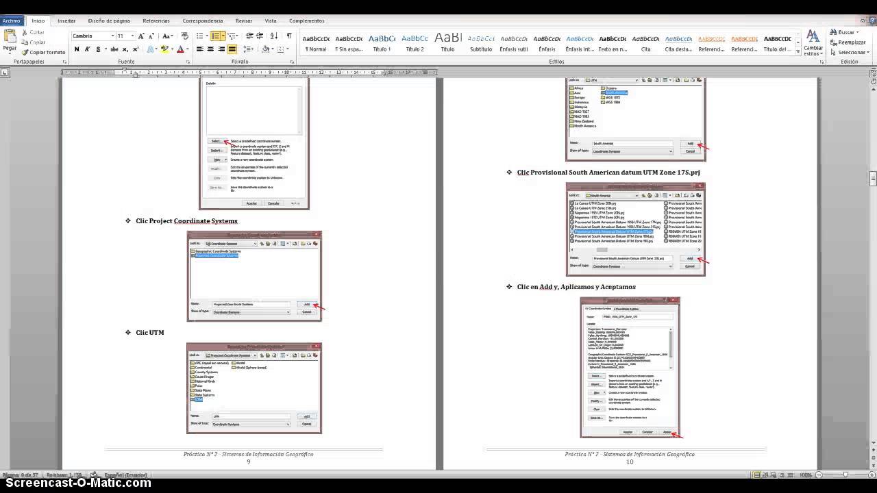 DEFINIR PROYECCION MODELO RASTER Y VECTOR - YouTube