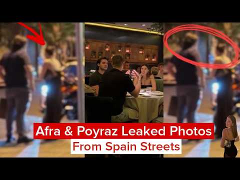 Afra Saraçoğlu & Poyraz Yosmaoglu Leaked Photos From Spain Streets