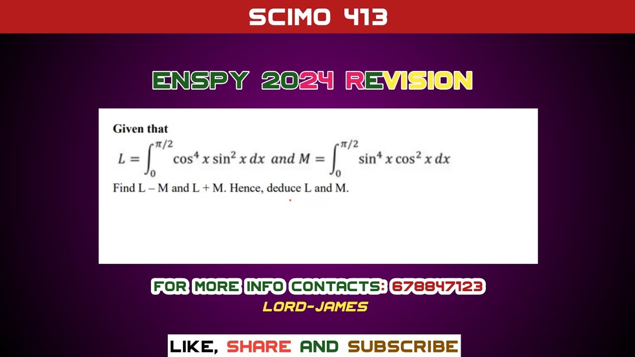 POLYTECHNIC REVISION ENTRANCE INTO ENSPY 2024 - YouTube