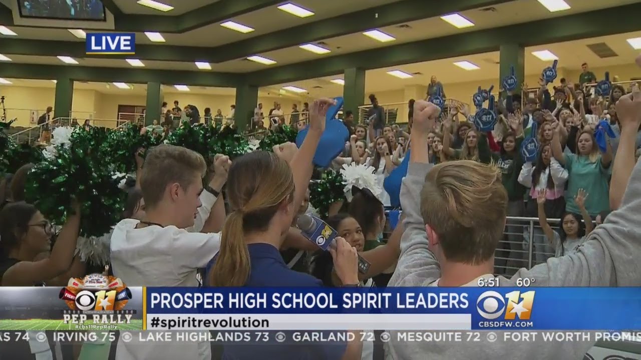 CBS 11 Pep Rally: Prosper High School Shows Off Favorite Cheers - YouTube