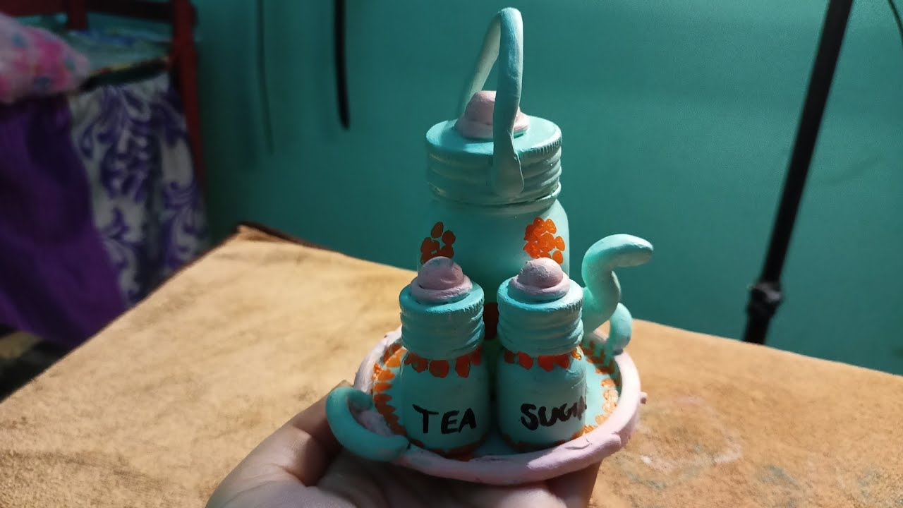 DIY Miniature tea cattle making part -2 #reuse #diy @sweetyartcreation ...