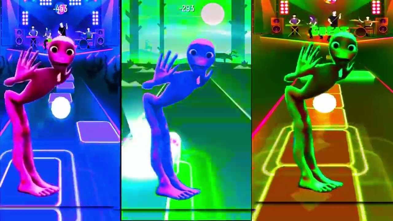 COLOR DANCE CHALLENGE Alien dance VS Funny alien VS Funny alien dance ...