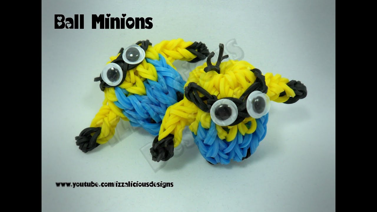 Rainbow Loom Minion Ball Charm - YouTube