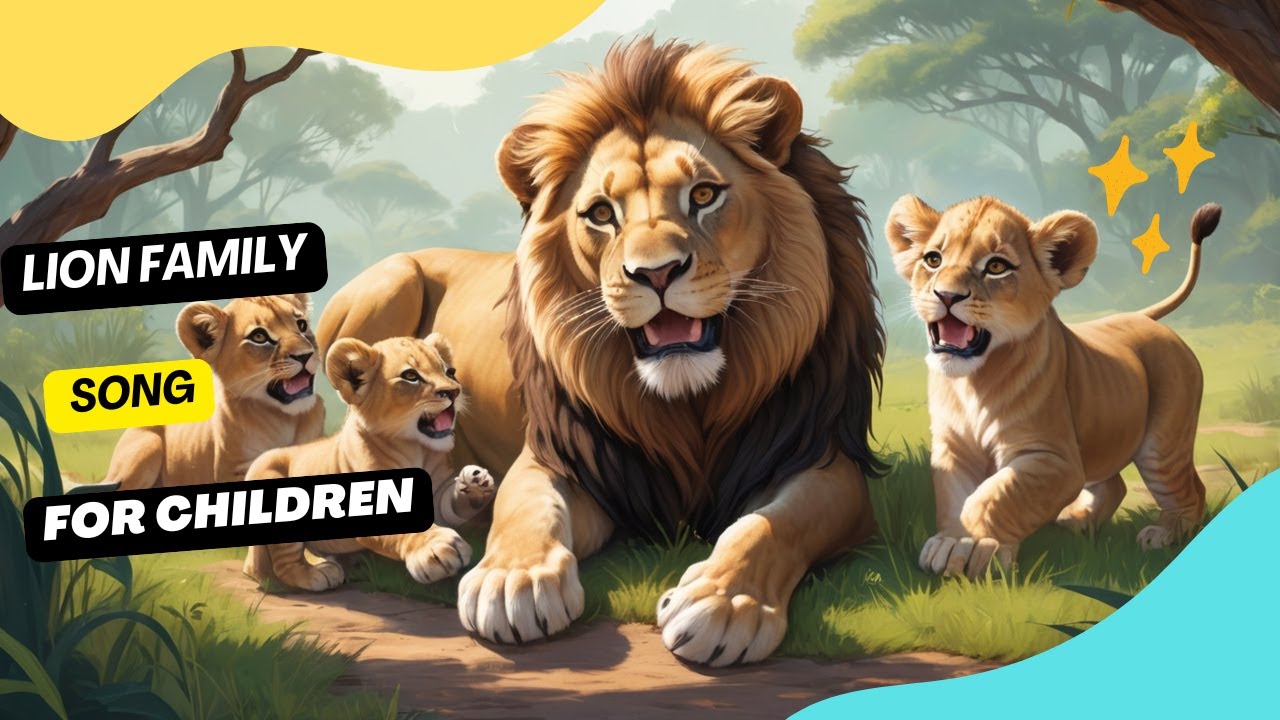 Lion Family Song for Children - YouTube
