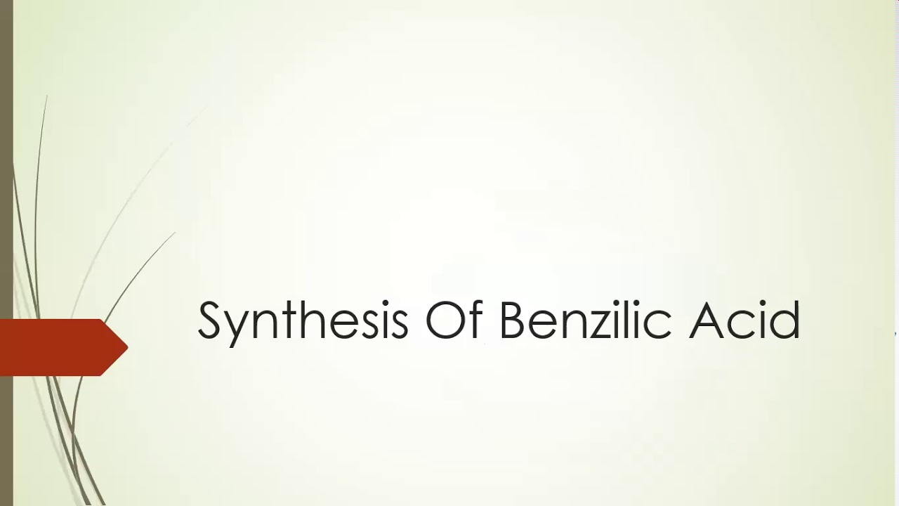 Synthesis of benzilic acid from benzoin - YouTube