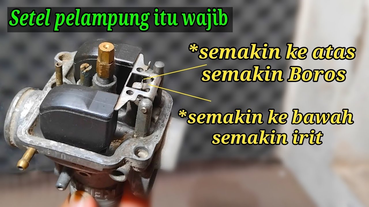 CARA SETEL PELAMPUNG KARBURATOR - YouTube