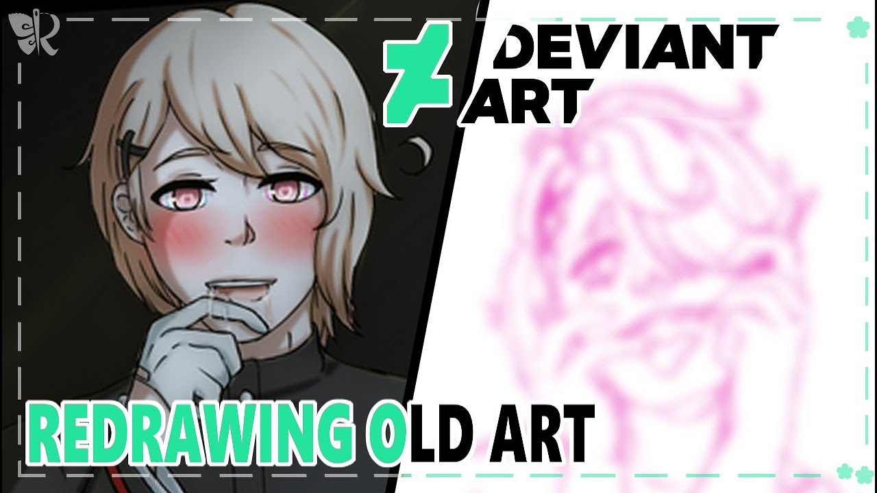 Redrawing OLD DeviantArt Art | Art Stream - YouTube