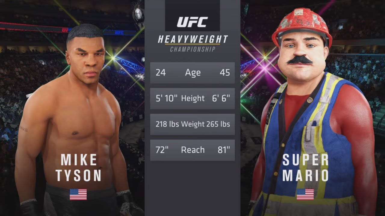 Mike Tyson vs. Super Mario - EA Sports UFC 4 - Boxing Stars 🥊 - YouTube