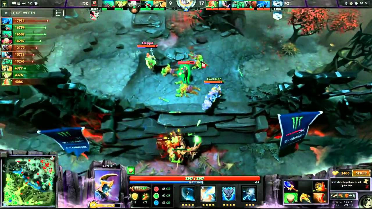 DK VS EG Game 1 Highlights {Mushi Death Prophet} - Dota 2 TI4 LB - YouTube